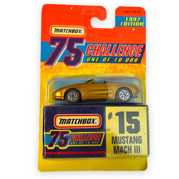 MATCHBOX | Toys | Matchbox Mb 5 Mustang Mach Iii Gold 75 Challenge 1997 ...